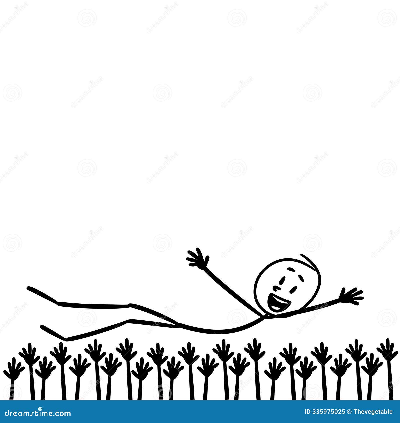 A Person Floating In A Bubble In The Sky With Clouds Royalty-Free Stock ...