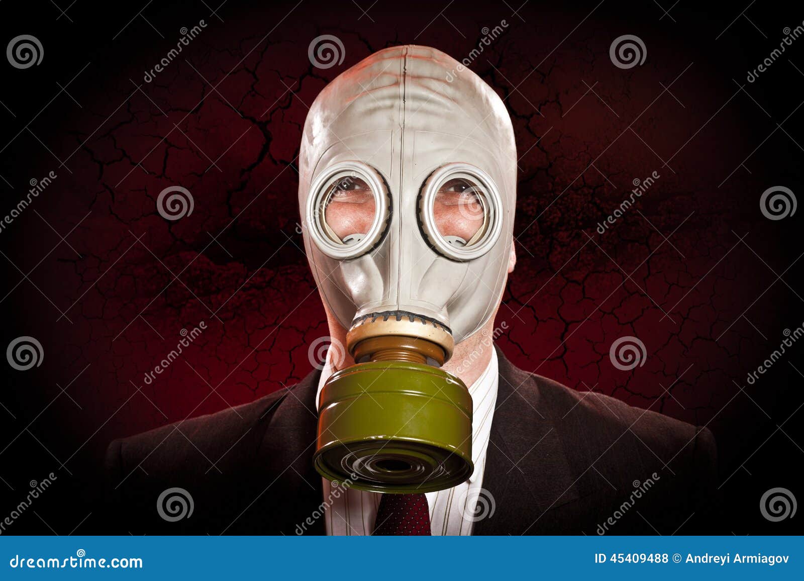 Person in a gas mask stock photo. Image of businessman - 45409488