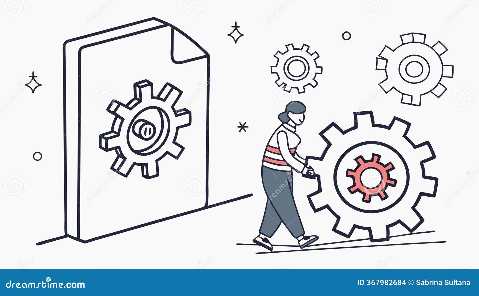 Management Workflow Outline Icons Collection. Management, Workflow ...