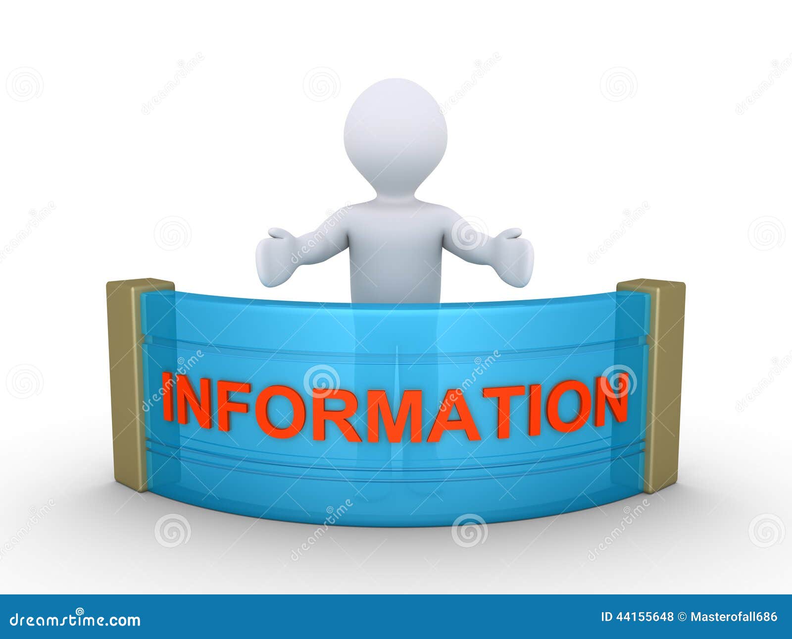 Person is Giving Information Stock Illustration - Illustration of ...