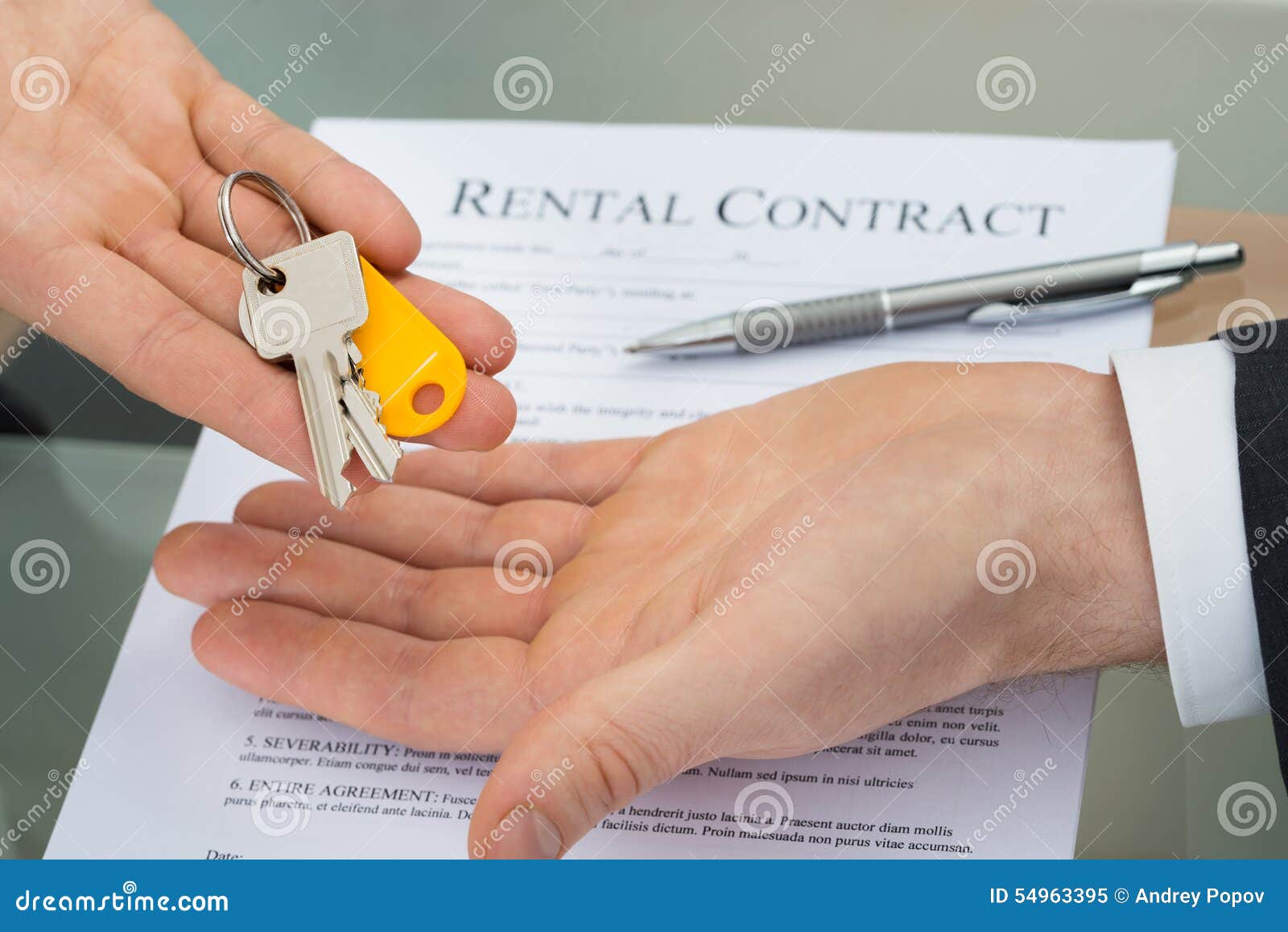 Person giving key to man stock image. Image of estate - 54963395