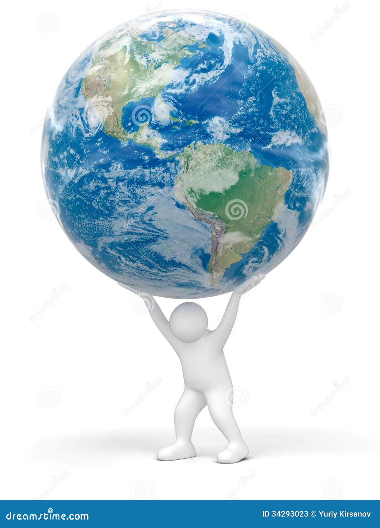 Person and Globe stock illustration. Illustration of showing - 34293023