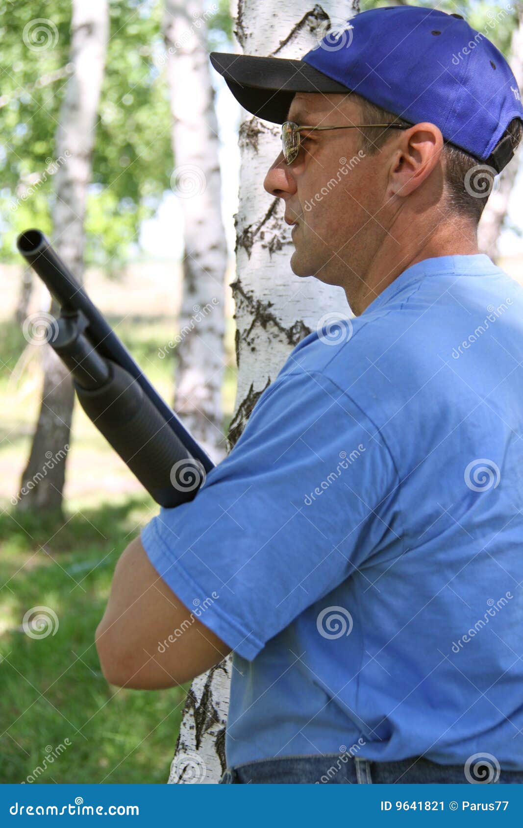 Person with a gun stock image. Image of tactics, summer - 9641821