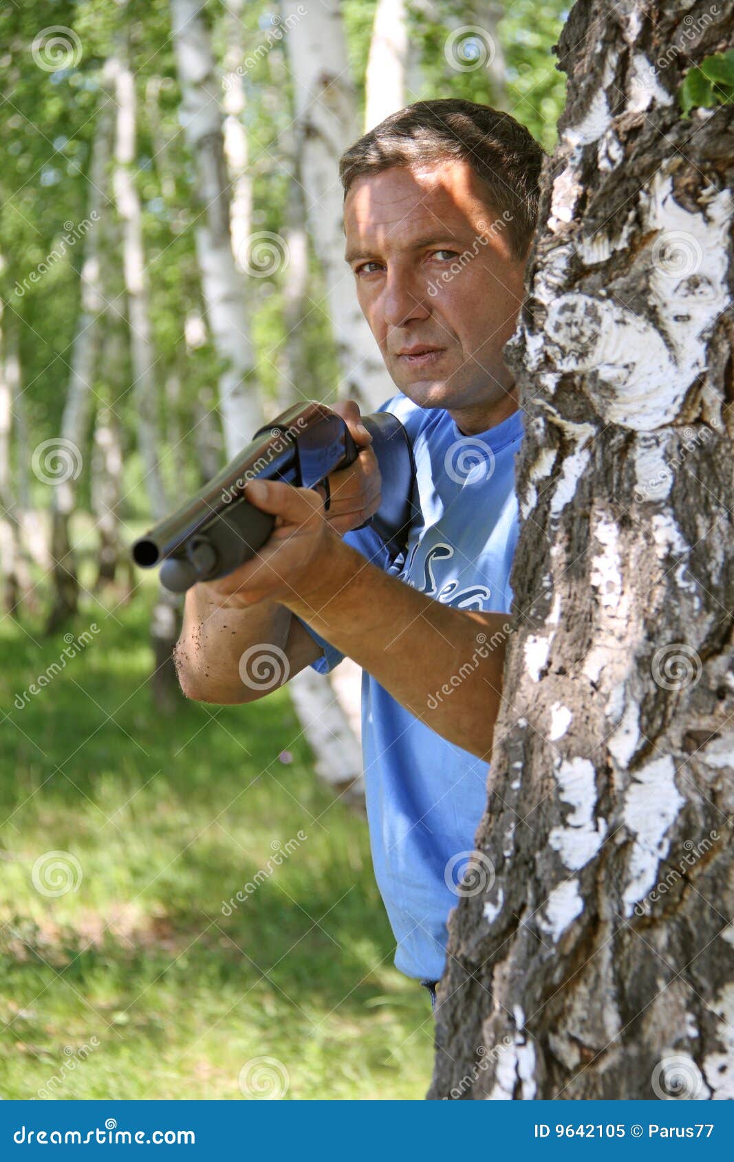 Person with a gun stock image. Image of hunting, strategy - 9642105