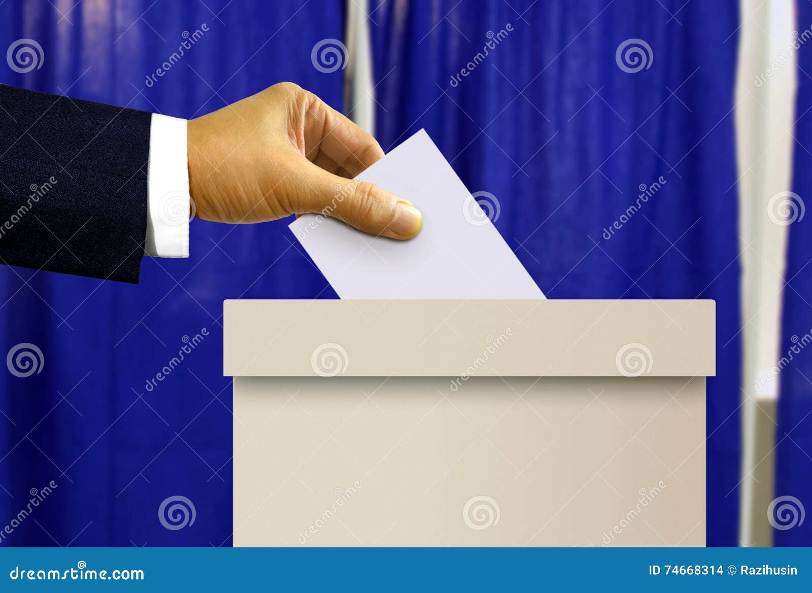 Person hand casting a vote stock photo. Image of balloting - 74668314