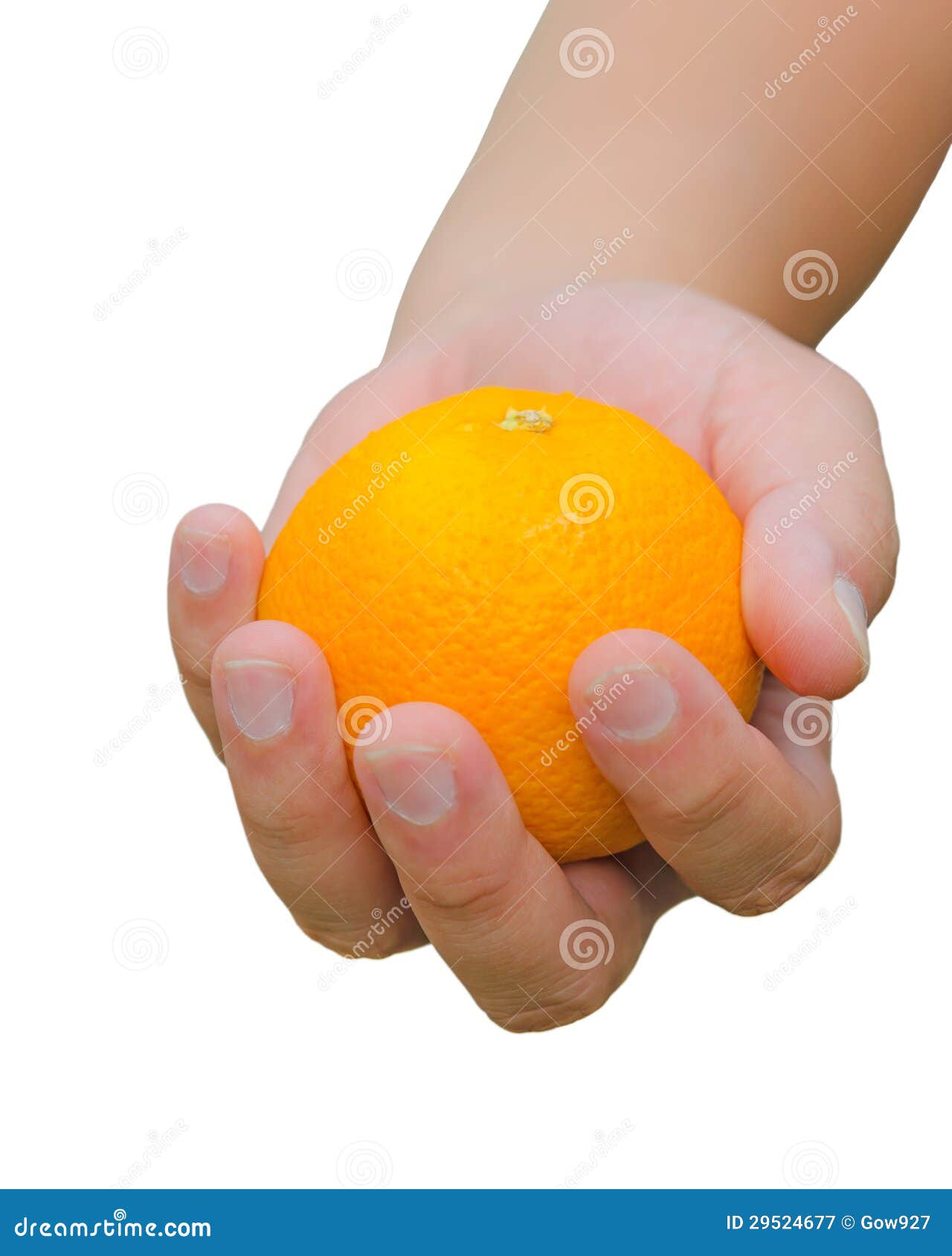 A Person is Handing an Orange for You. Stock Image - Image of healthy ...