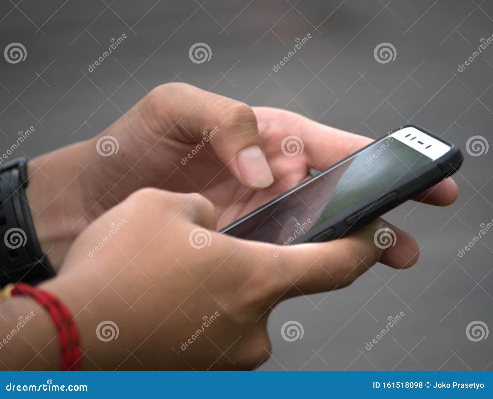 Person Handled Smartphone for Search Information Stock Photo - Image of ...