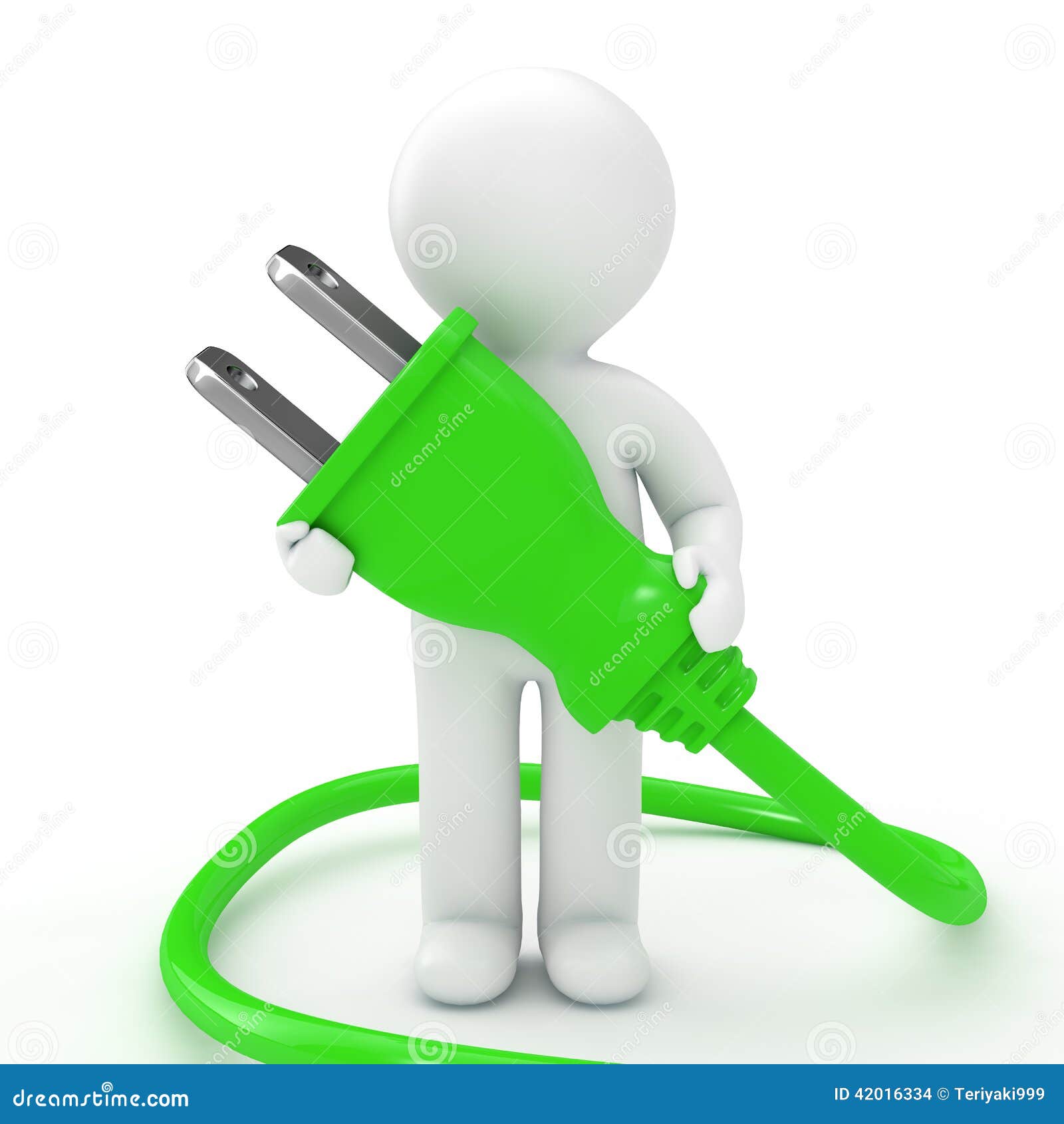 Person are having a plug stock illustration. Illustration of people ...