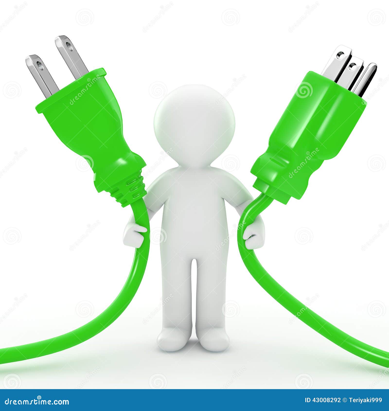 Person are having a plug stock illustration. Illustration of energy ...
