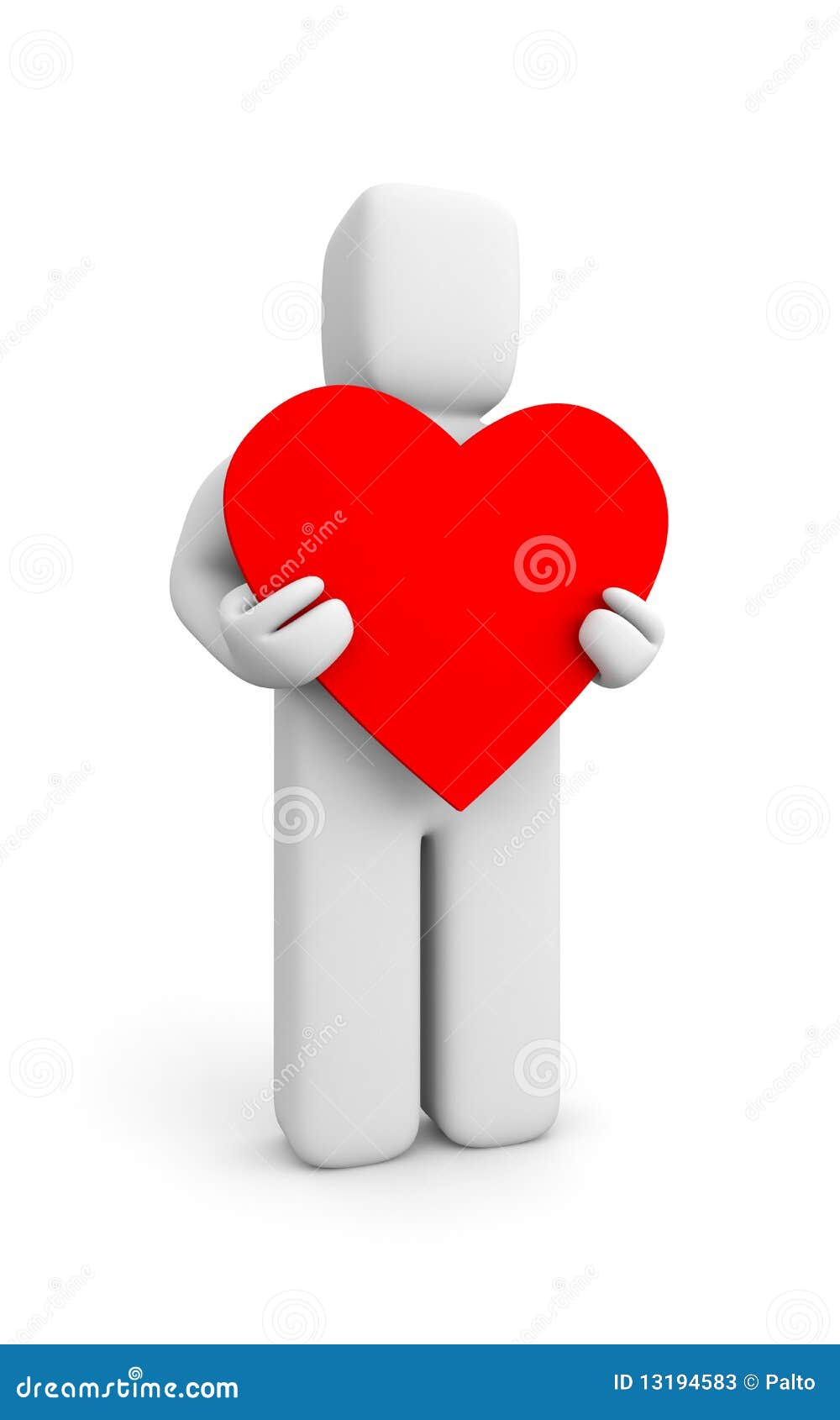 Person and heart stock illustration. Illustration of idea - 13194583