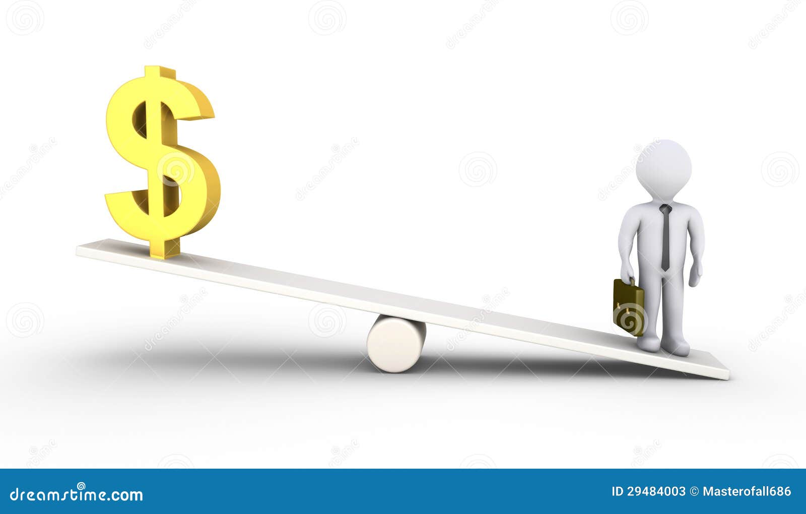 Person is Heavier Than Dollar Symbol Stock Illustration - Illustration ...