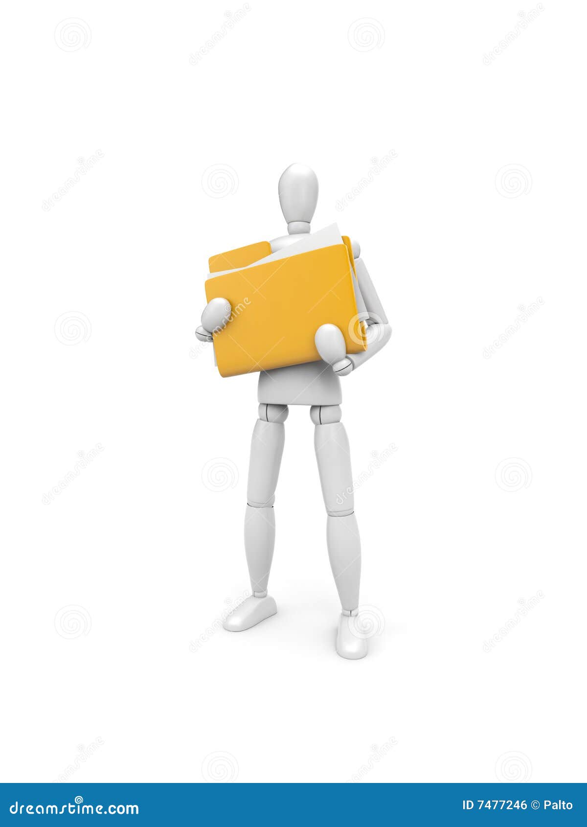 Person hold folder stock illustration. Illustration of company - 7477246