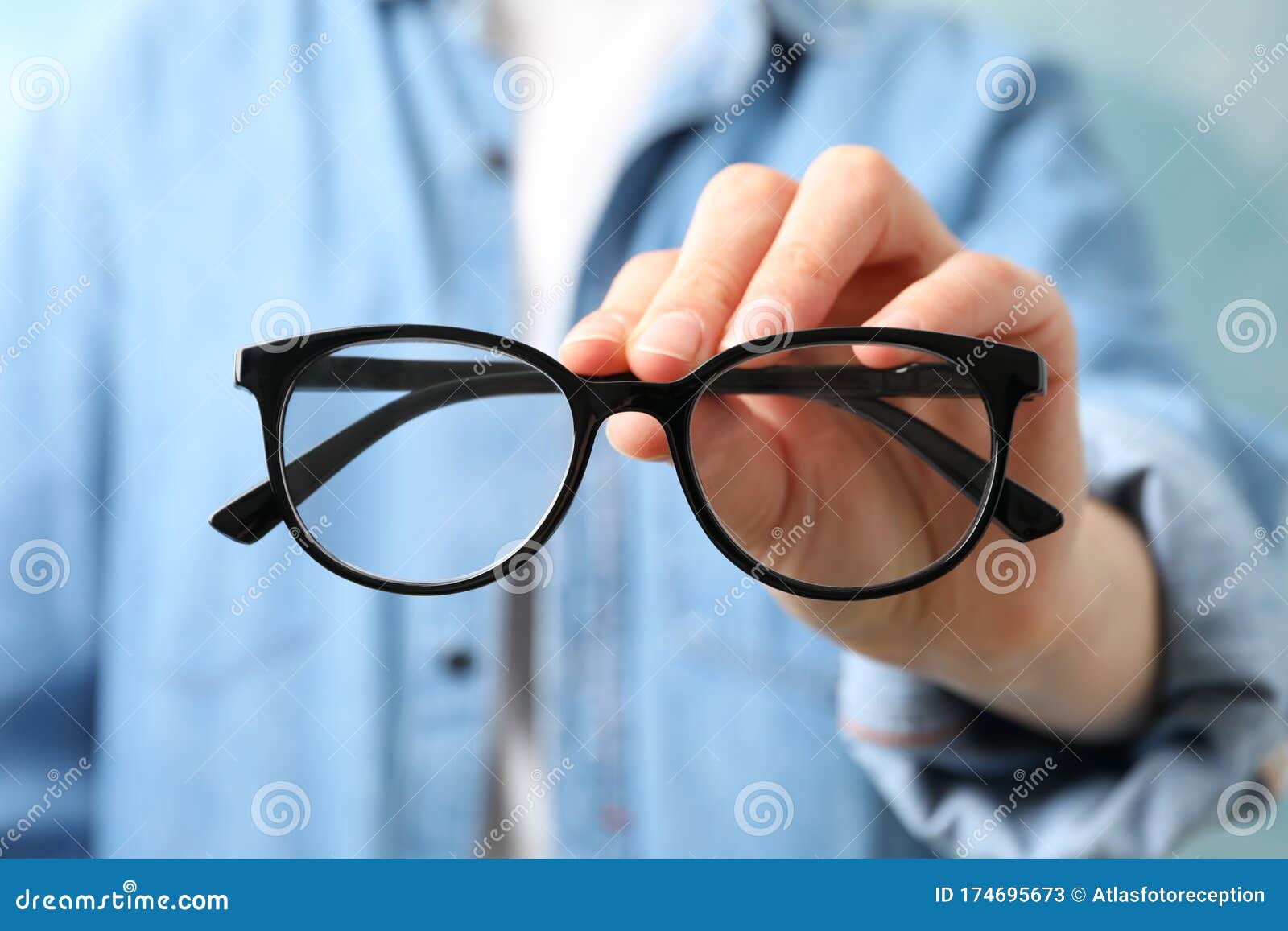 Person Hold Glasses in Hand Stock Image - Image of check, medicine ...