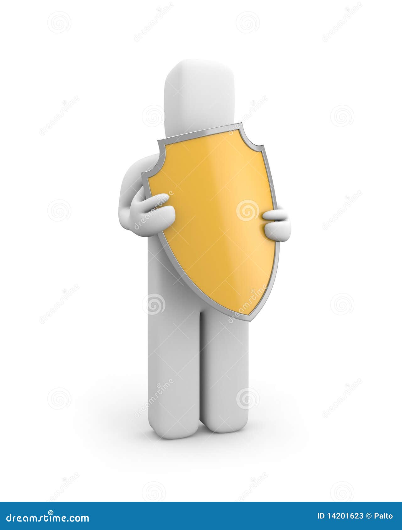 Person hold shield stock illustration. Illustration of background ...