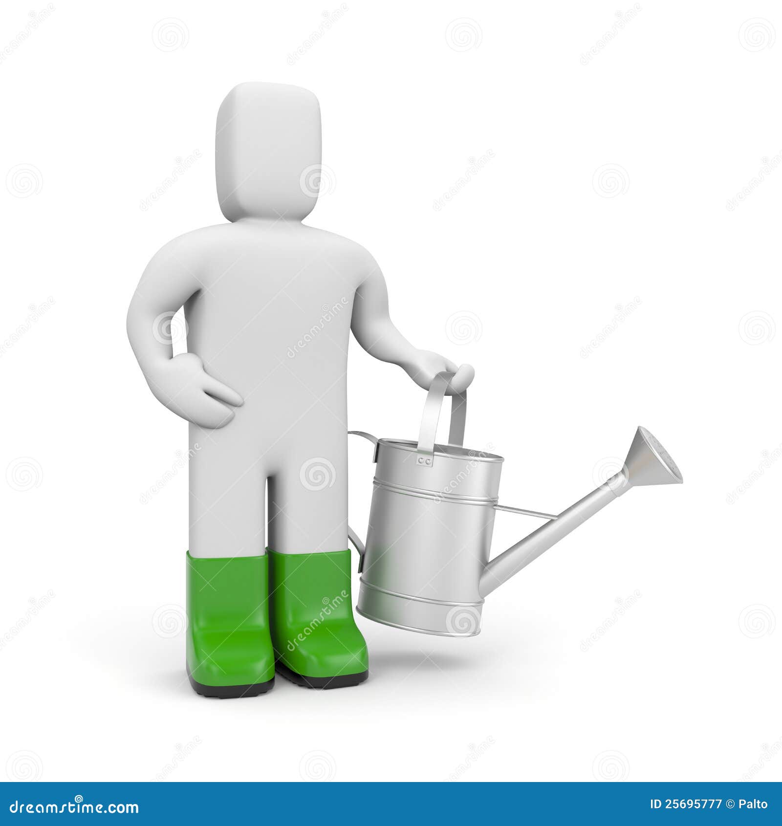 Person hold watering can stock illustration. Illustration of drop ...