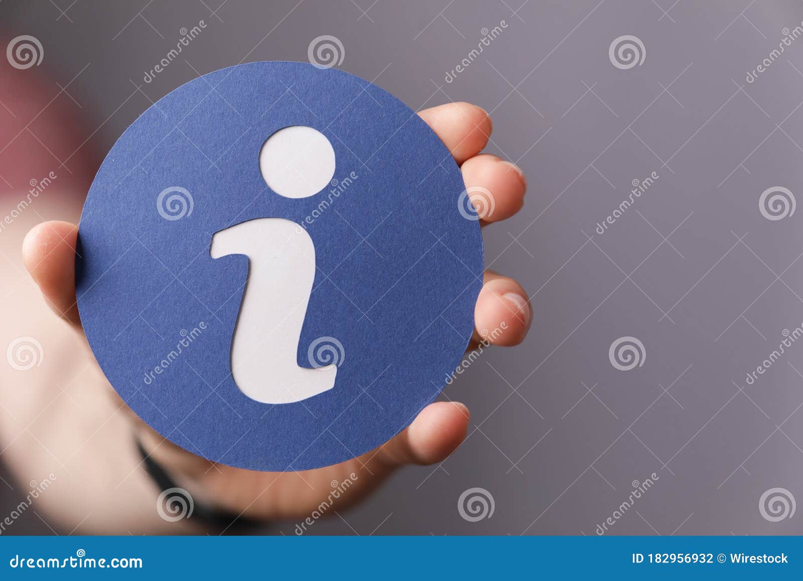 Person Holding a Blue Information Icon Stock Photo - Image of signs ...