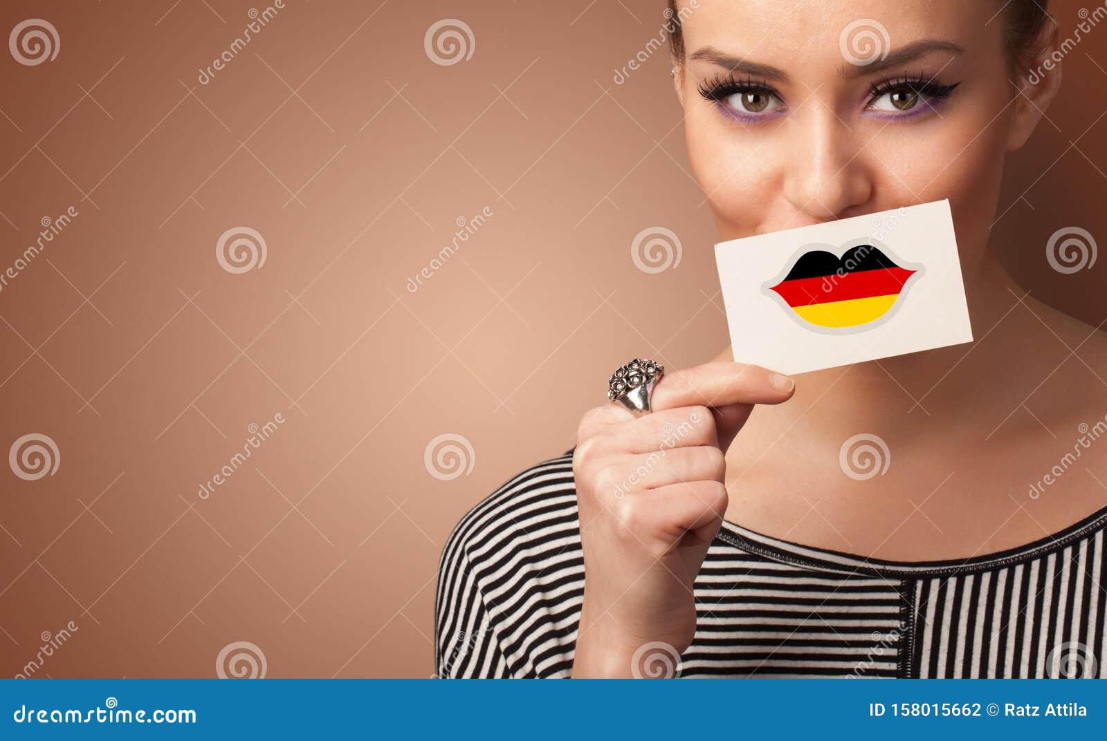 Person Holding Germany Flag Card Stock Photo - Image of germany ...