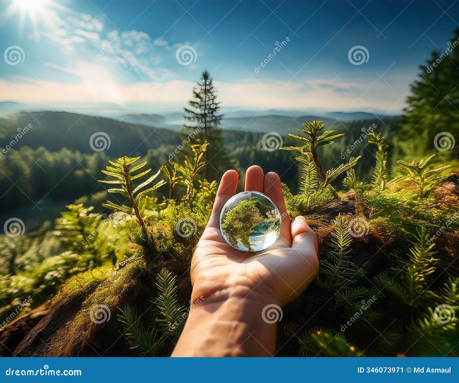 A Person Holding a Globe with the Word Quot Fish Quot on it Generative ...