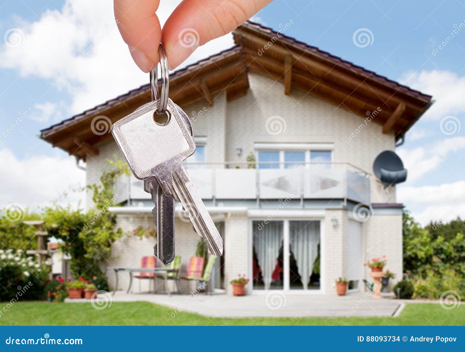 Person Holding the House Key Stock Photo - Image of ownership, property ...