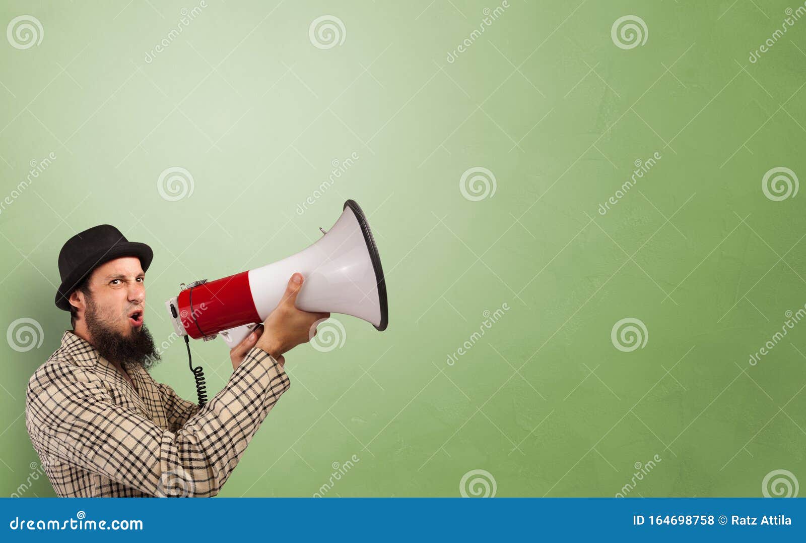 Person holding megaphone stock photo. Image of holding - 164698758