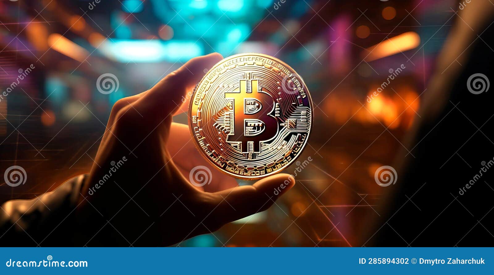 Person Holding a Physical Bitcoin Coin, Emphasizing the Tangible ...