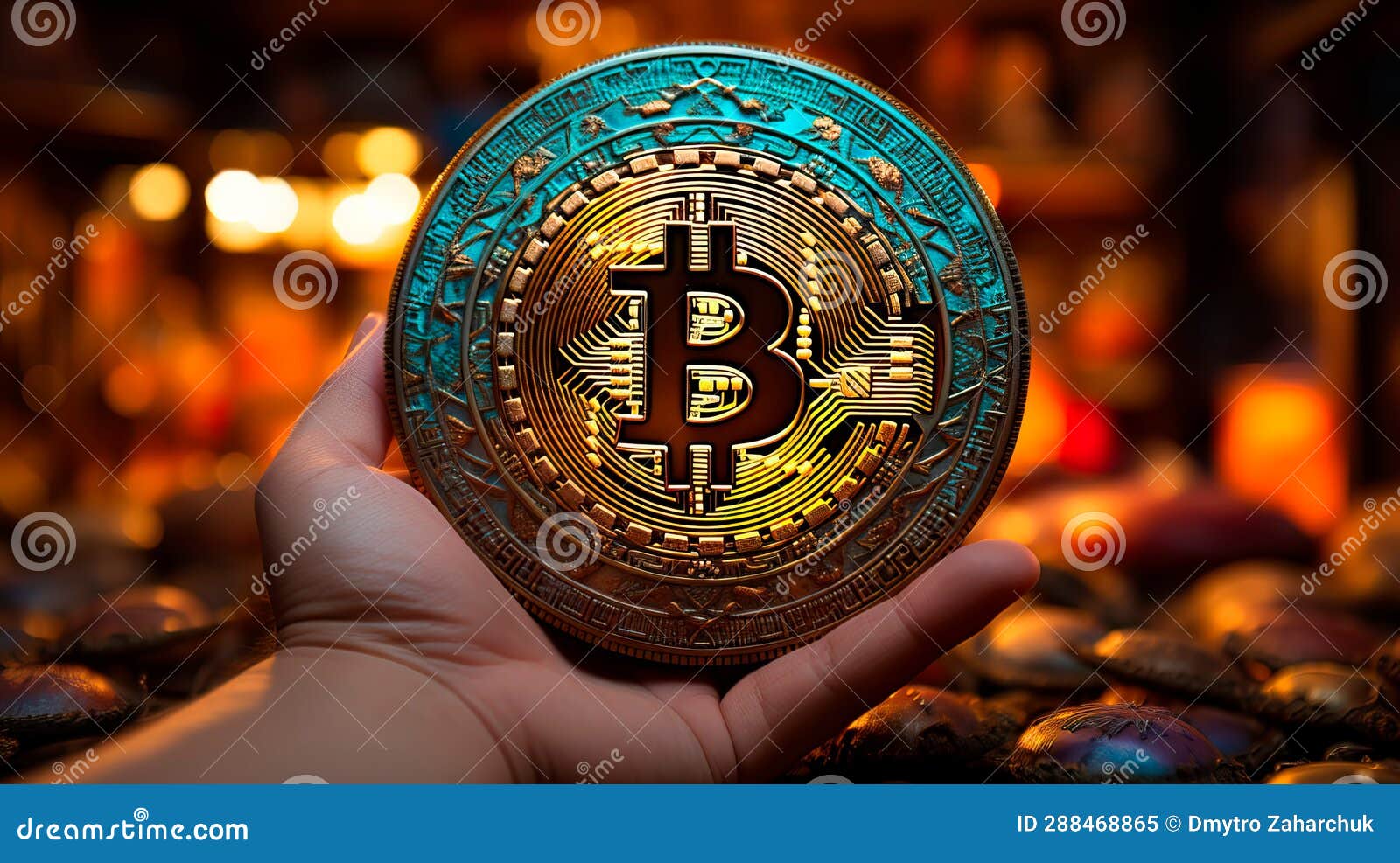 Person Holding a Physical Bitcoin Coin, Emphasizing the Tangible ...