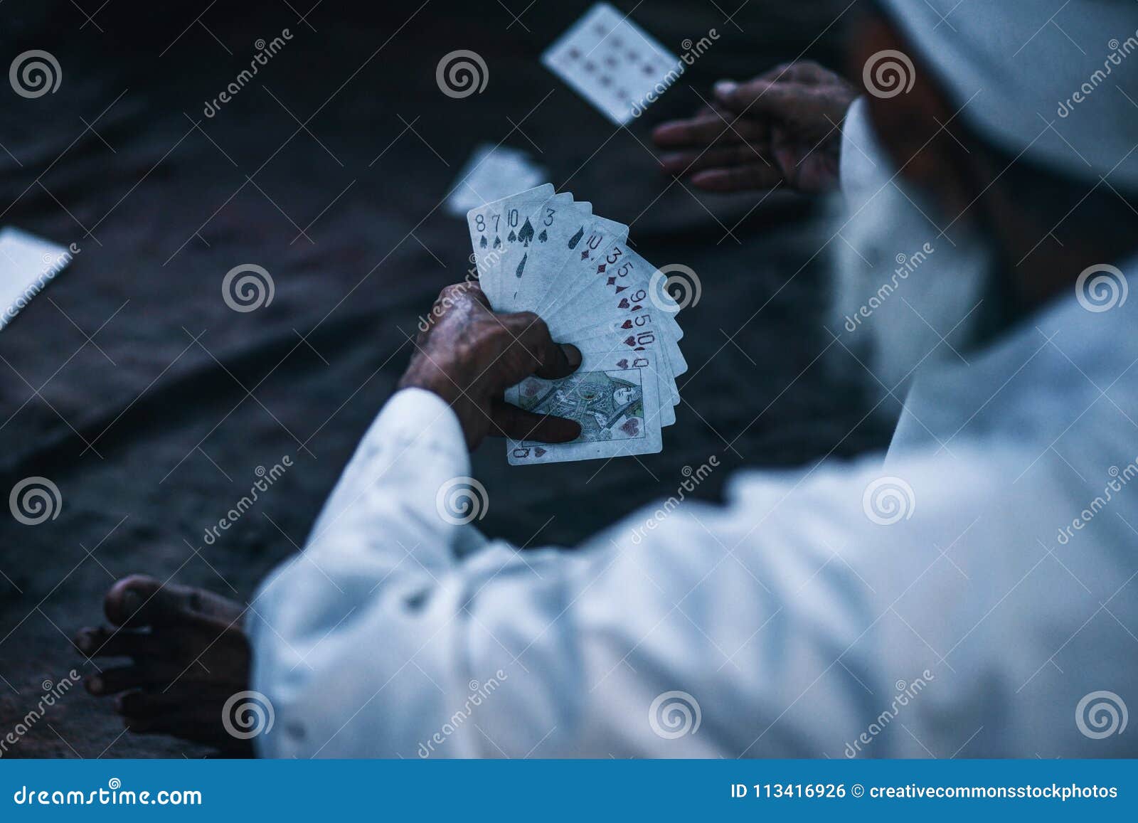 Person Holding Playing Cards Picture. Image: 113416926