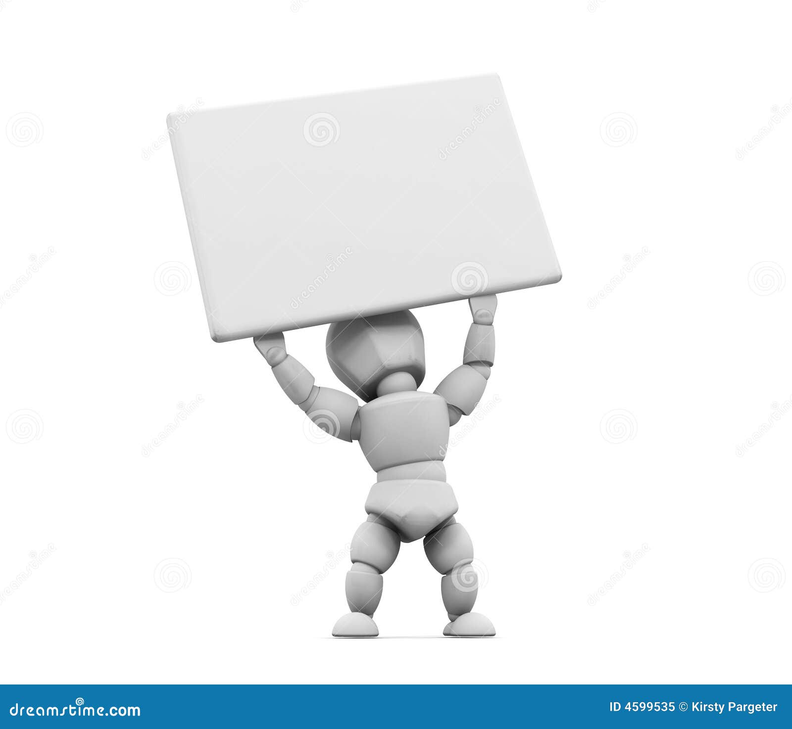 Person holding a sign stock illustration. Illustration of sign - 4599535