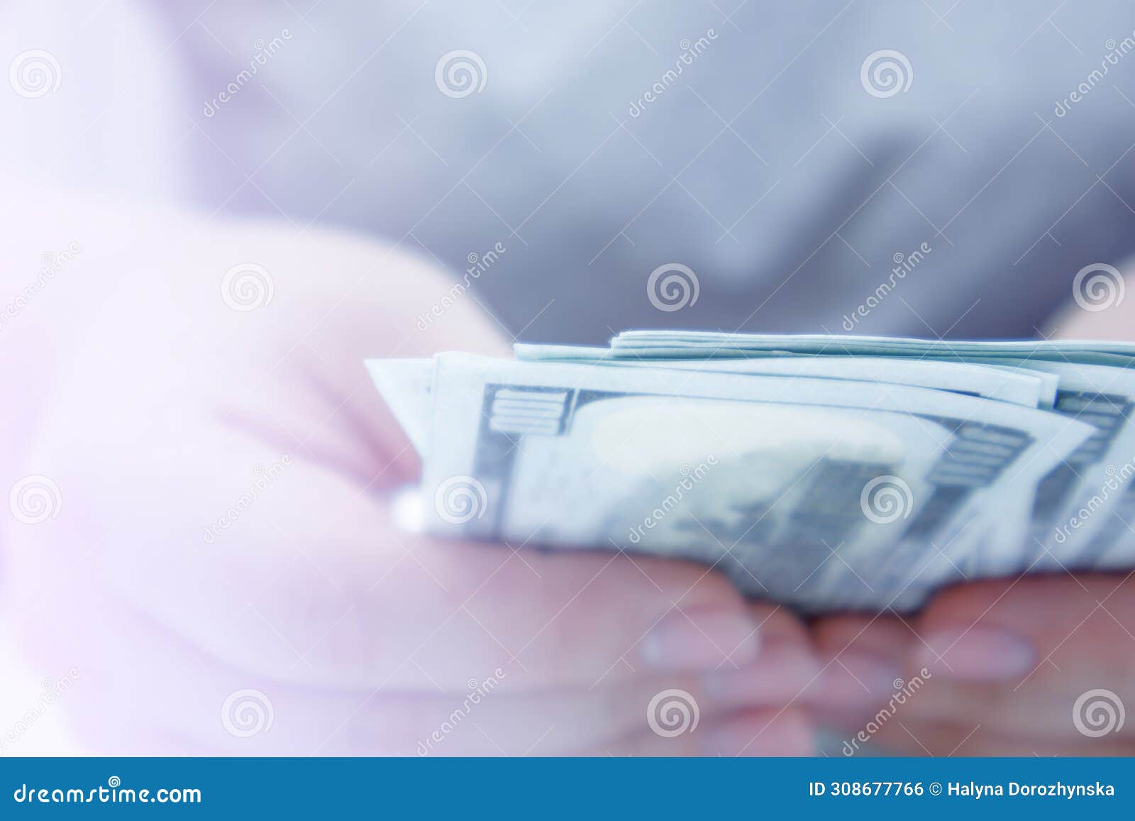 Person Holding Stack of Money Stock Photo - Image of currency ...