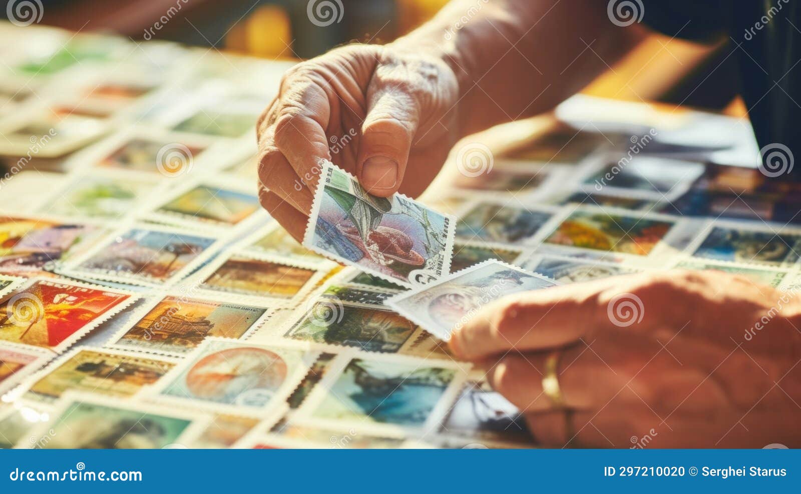 A Person is Holding a Stack of Stamps, AI Stock Photo - Image of women ...