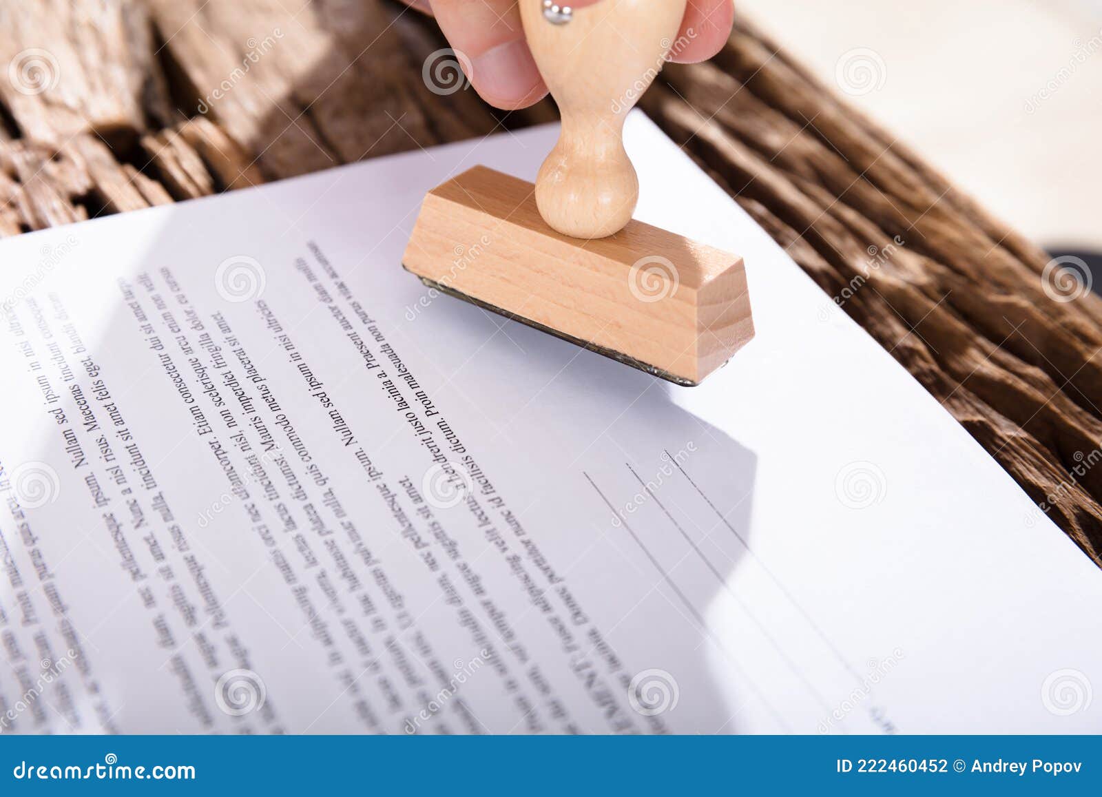 Ink Stamp With Document Forms On A White Background. Royalty-Free Stock ...