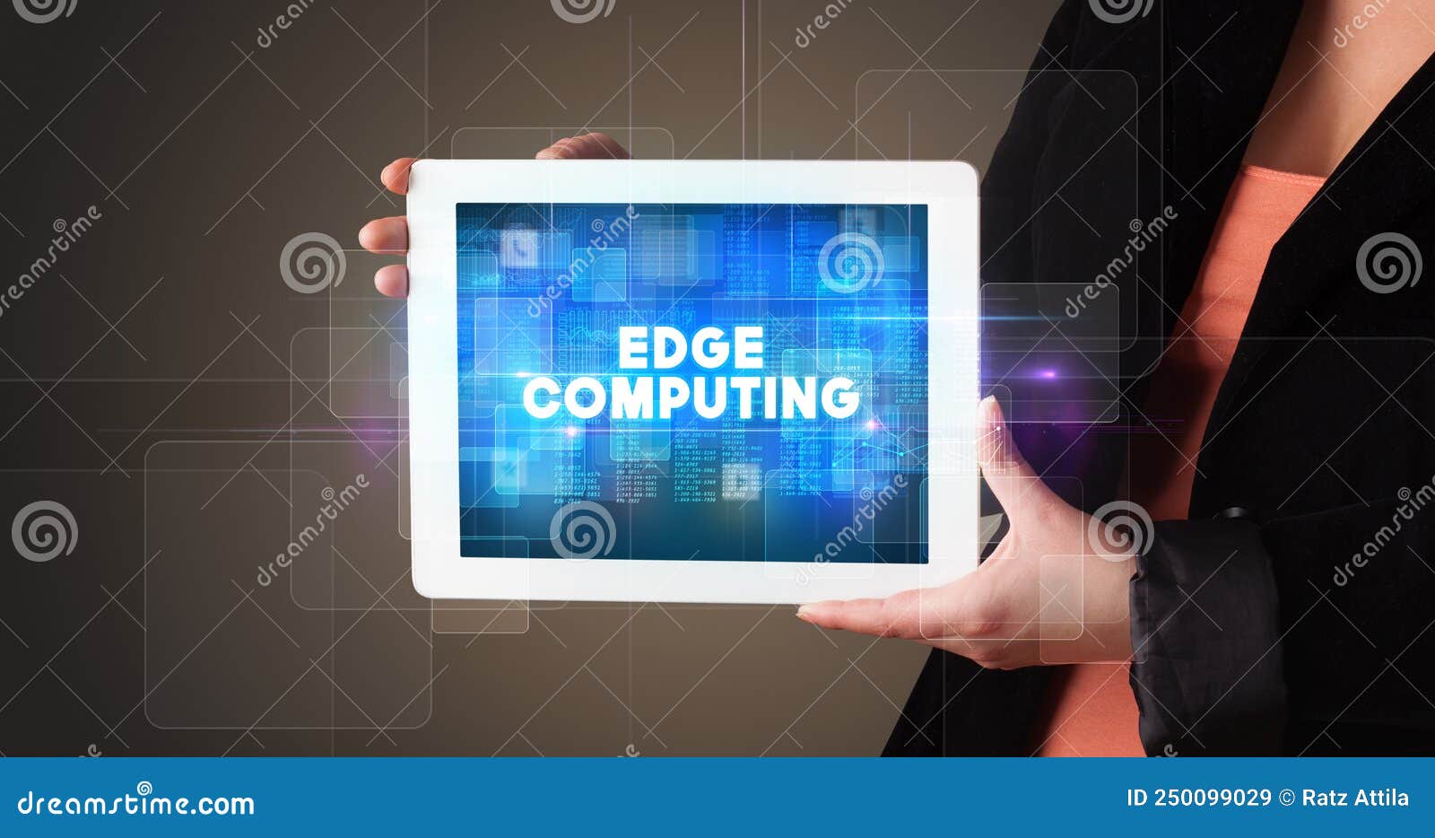 Person Holding Tablet, Technology Concept Stock Image - Image of ...