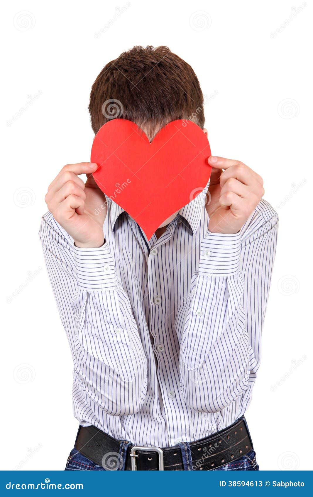 Person Holds Red Heart Shape Stock Image - Image of arms, lover: 38594613
