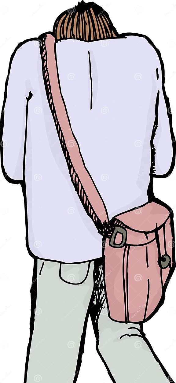 Person Hunched Over Walking Stock de ilustración - Ilustración de ...