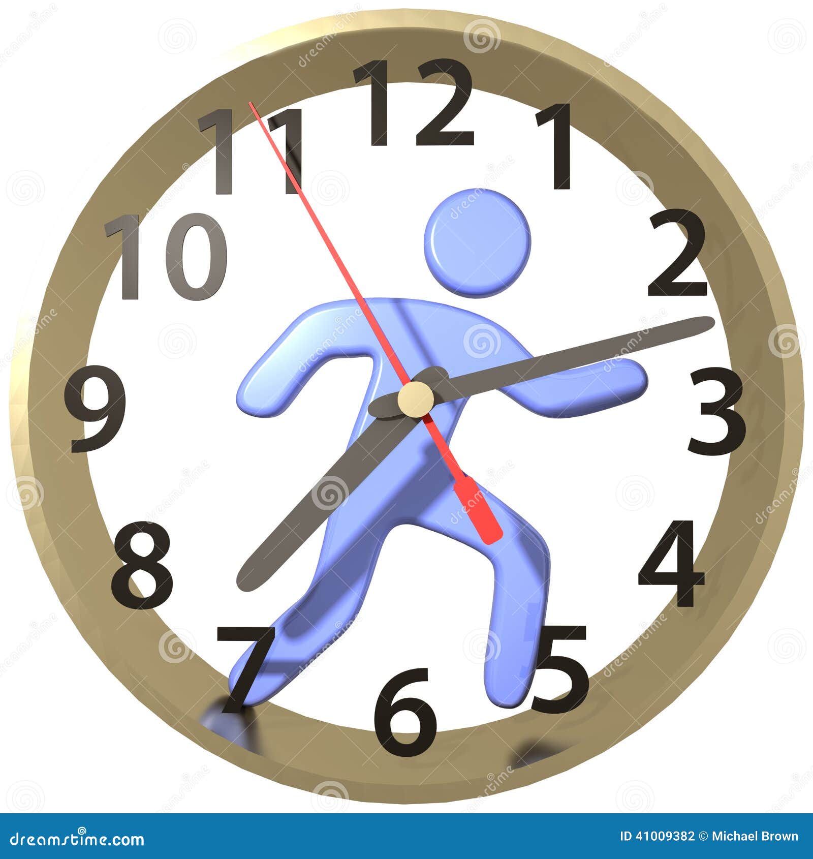 Person Clock Hurry Race Run Busy Day Time Royalty-Free Stock Photo ...