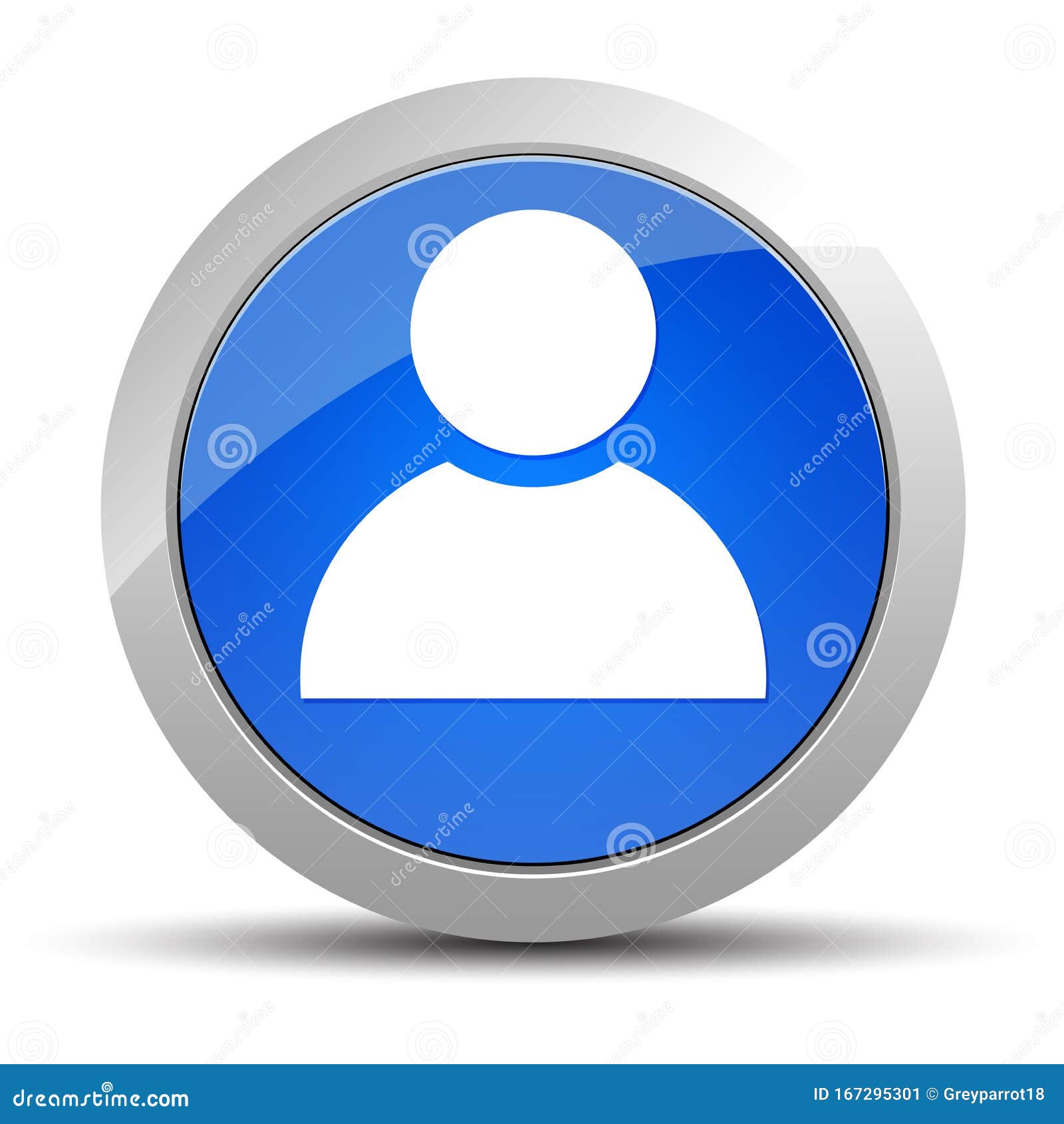 Person Icon Blue Round Button Illustration Stock Illustration ...