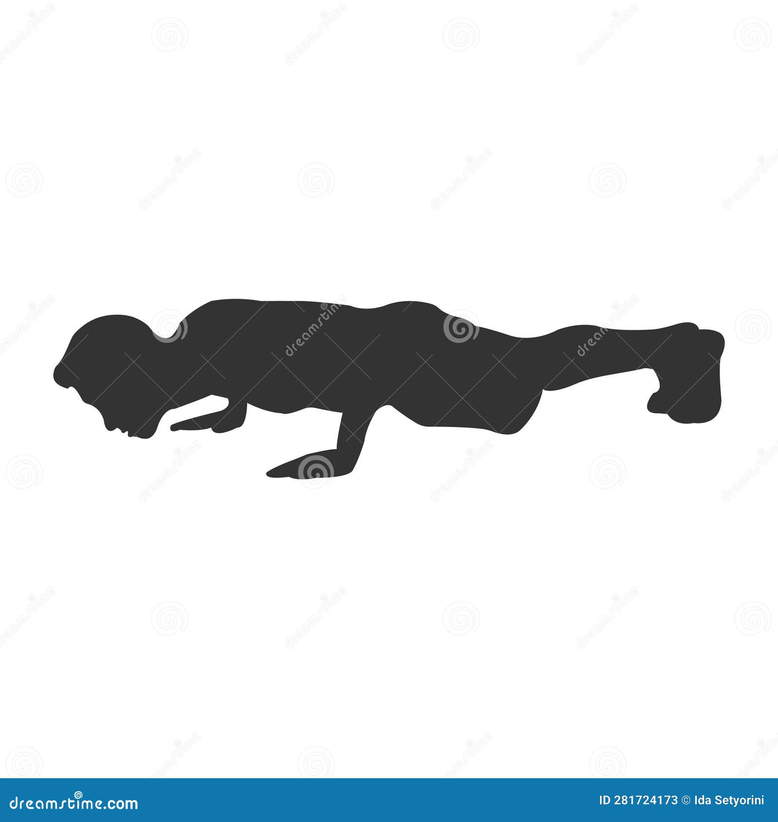Person Icon Doing Push Up Vector Stock Illustration - Illustration of ...