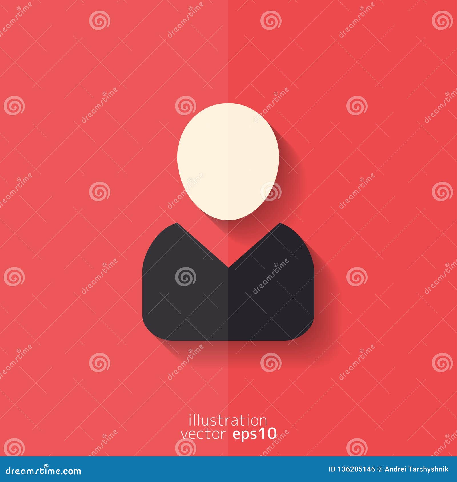 Person Icon. Flat Design Vector Illustration. Stock Vector ...