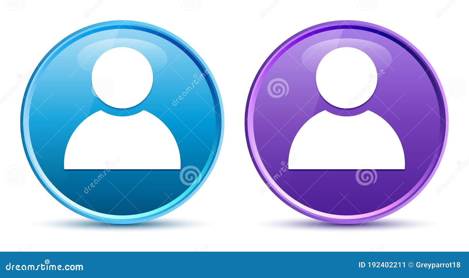 Person Icon Sleek Soft Round Button Set Illustration Stock Vector ...