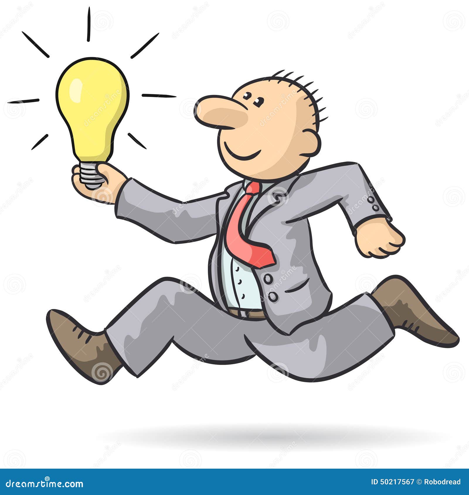Person with an idea stock vector. Illustration of drawing - 50217567