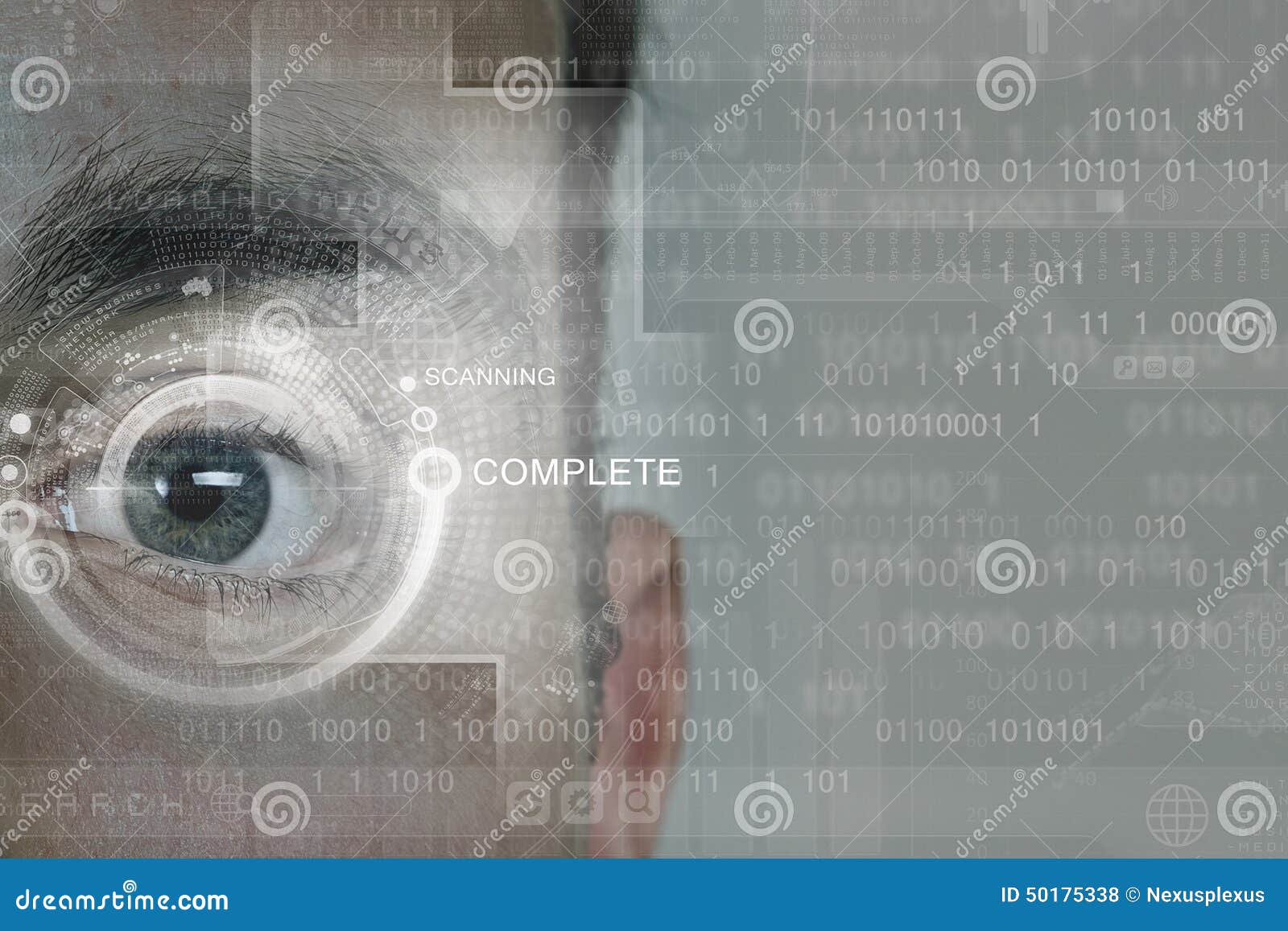 Person identification stock photo. Image of access, iris - 50175338