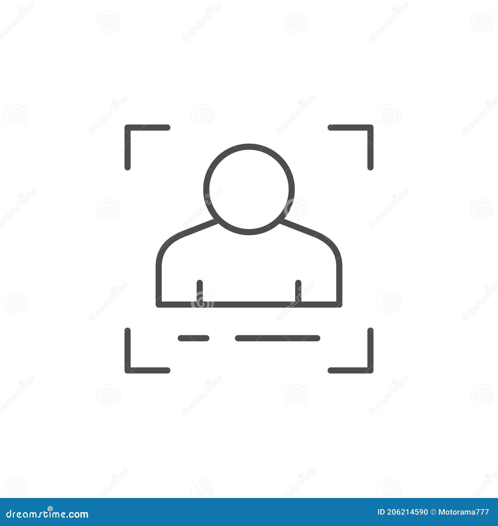 Identification Line Icons. Biometric Sensor, Face Recognition And ... Identification Line Icons. Biometric Sensor, Face Recognition And ...