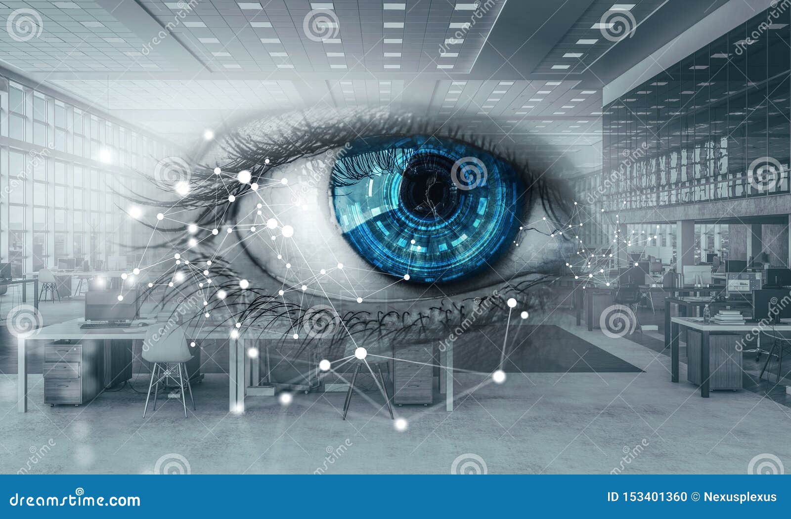 Person Identification and Scanning Stock Illustration - Illustration of ...