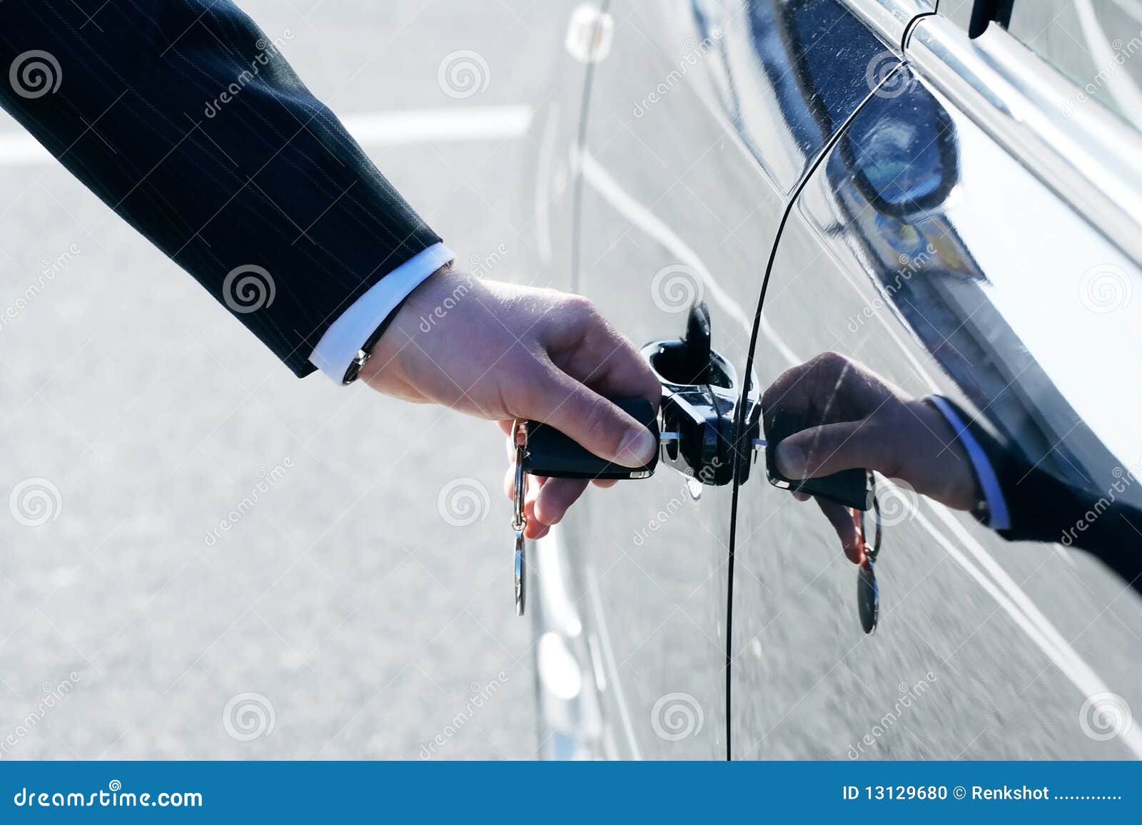 Person Inserting Car Key stock photo. Image of inserting - 13129680