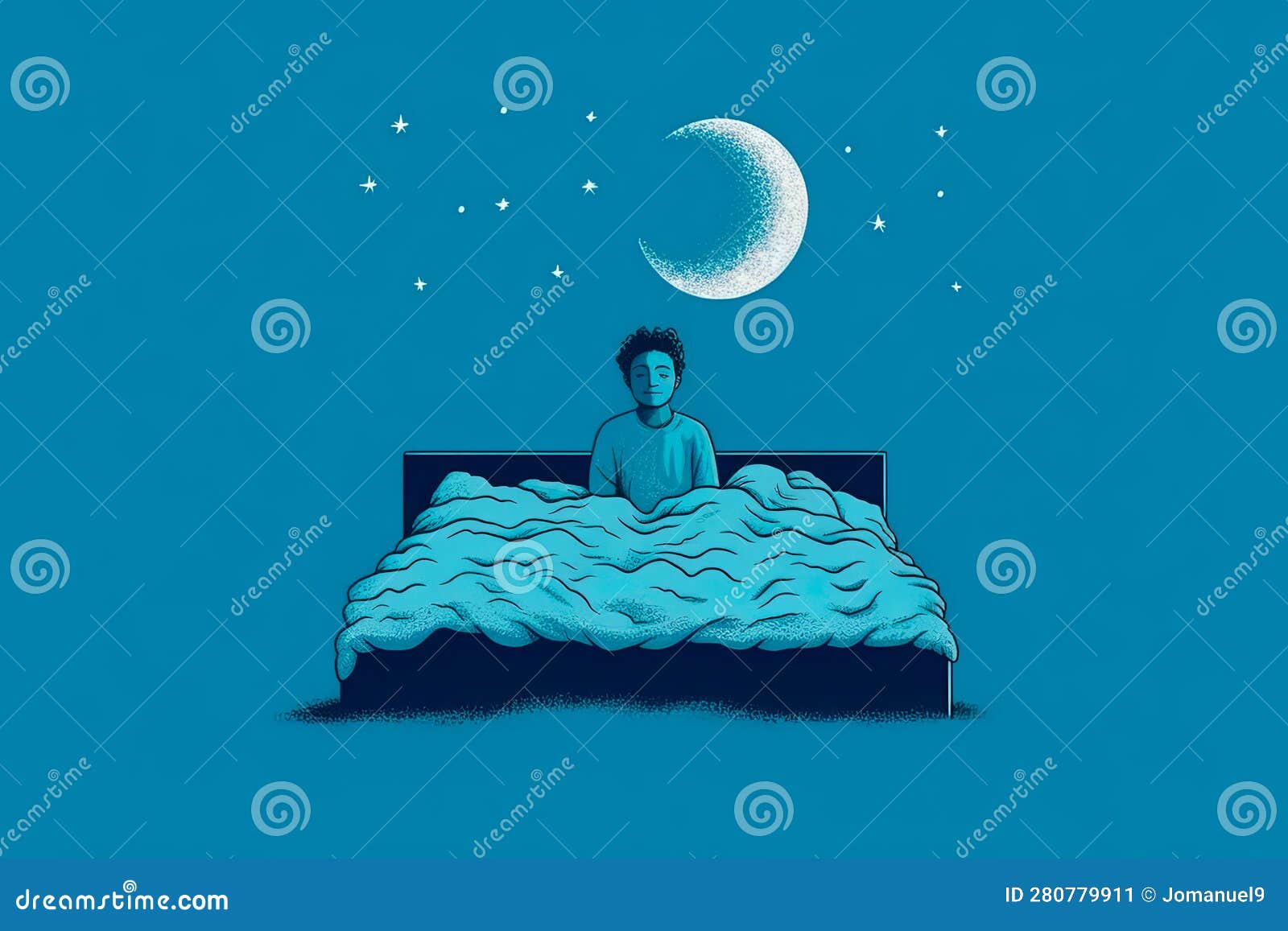 A Person with Insomnia and a Sleep Disorder Characterized by Difficulty ...