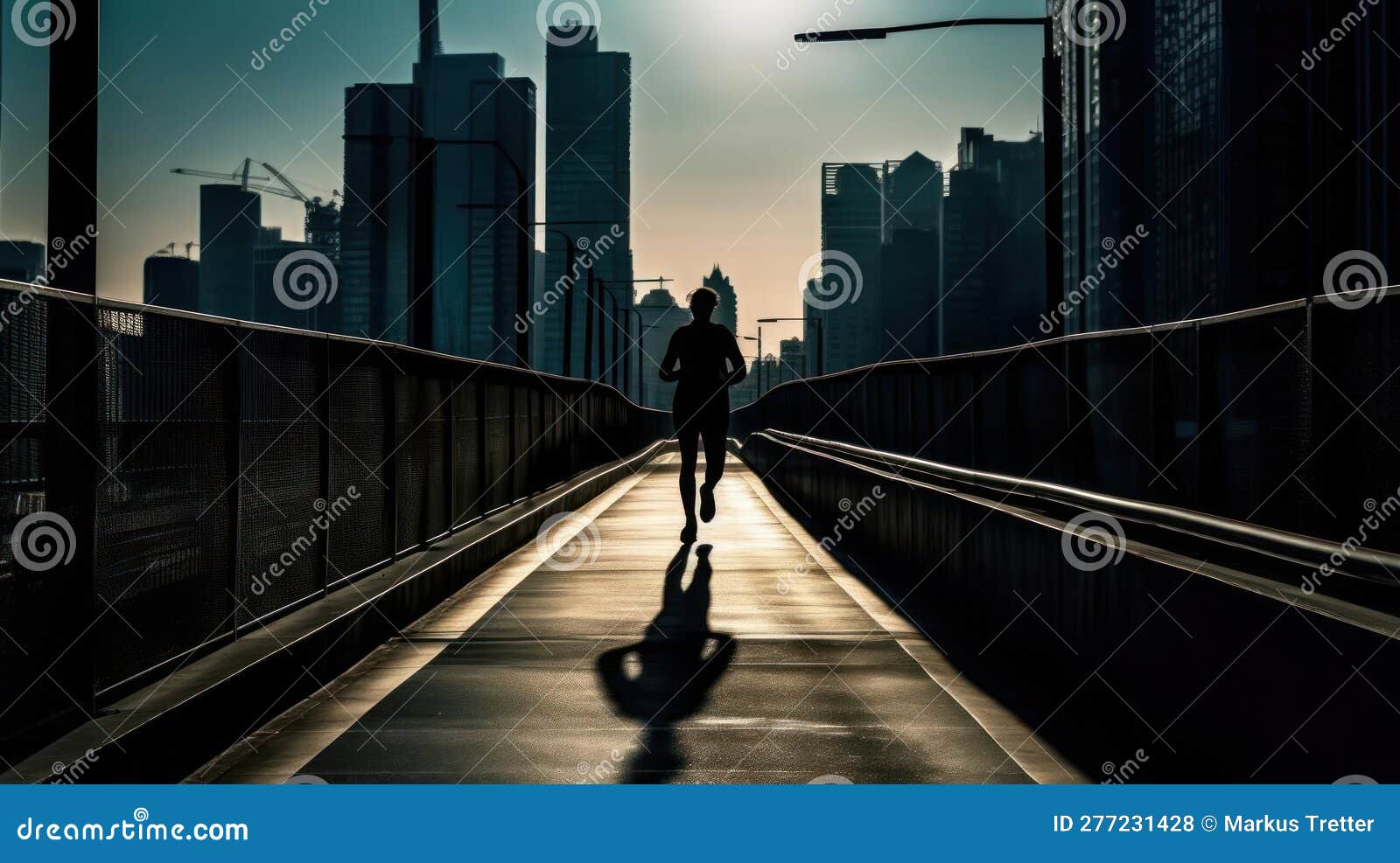 A Person Jogs through a Cityscape Dodging People and Obstacles in Their ...