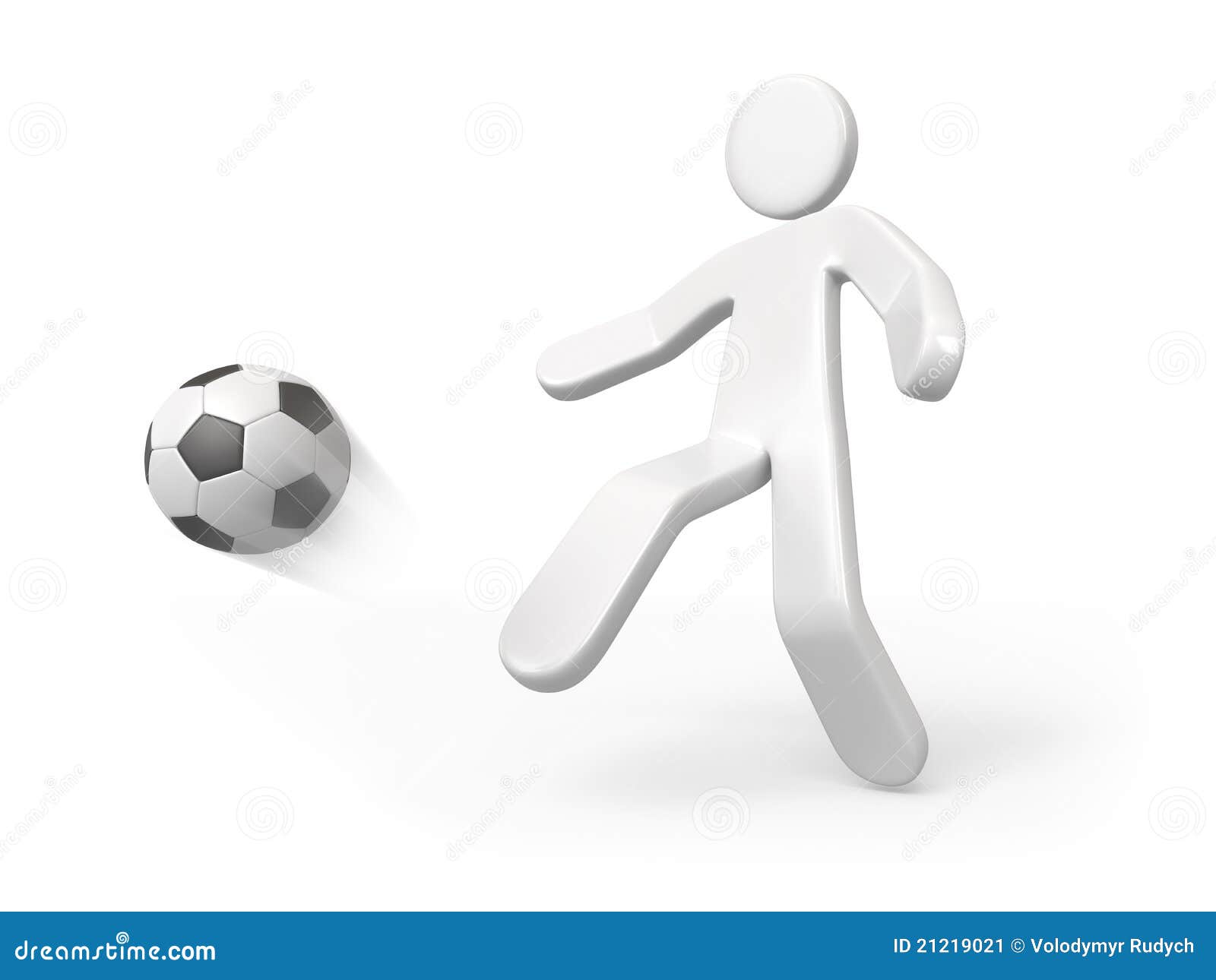 Person kick the ball stock illustration. Illustration of sport - 21219021