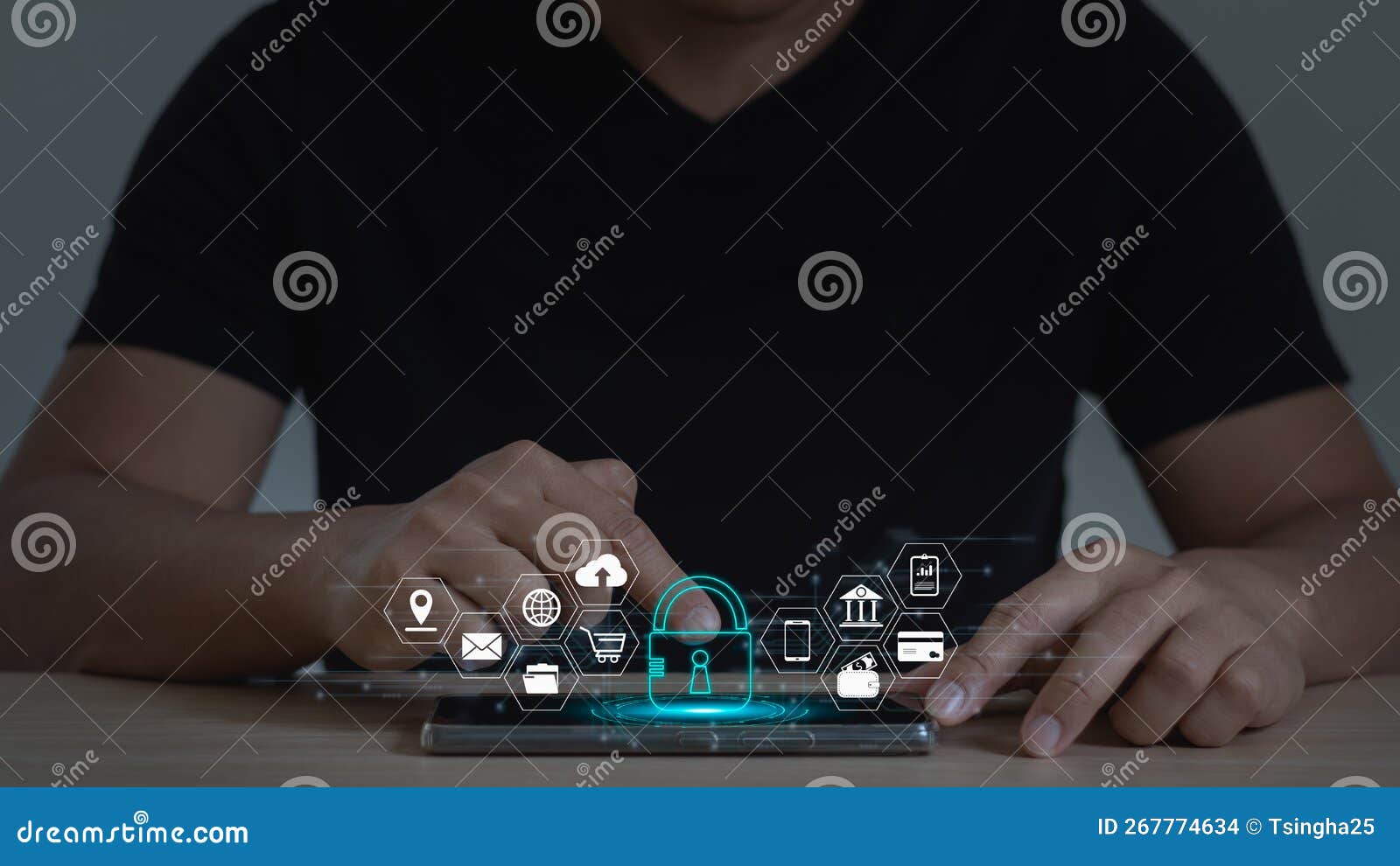 Person Login with Username and Password by Smartphone for Technology ...