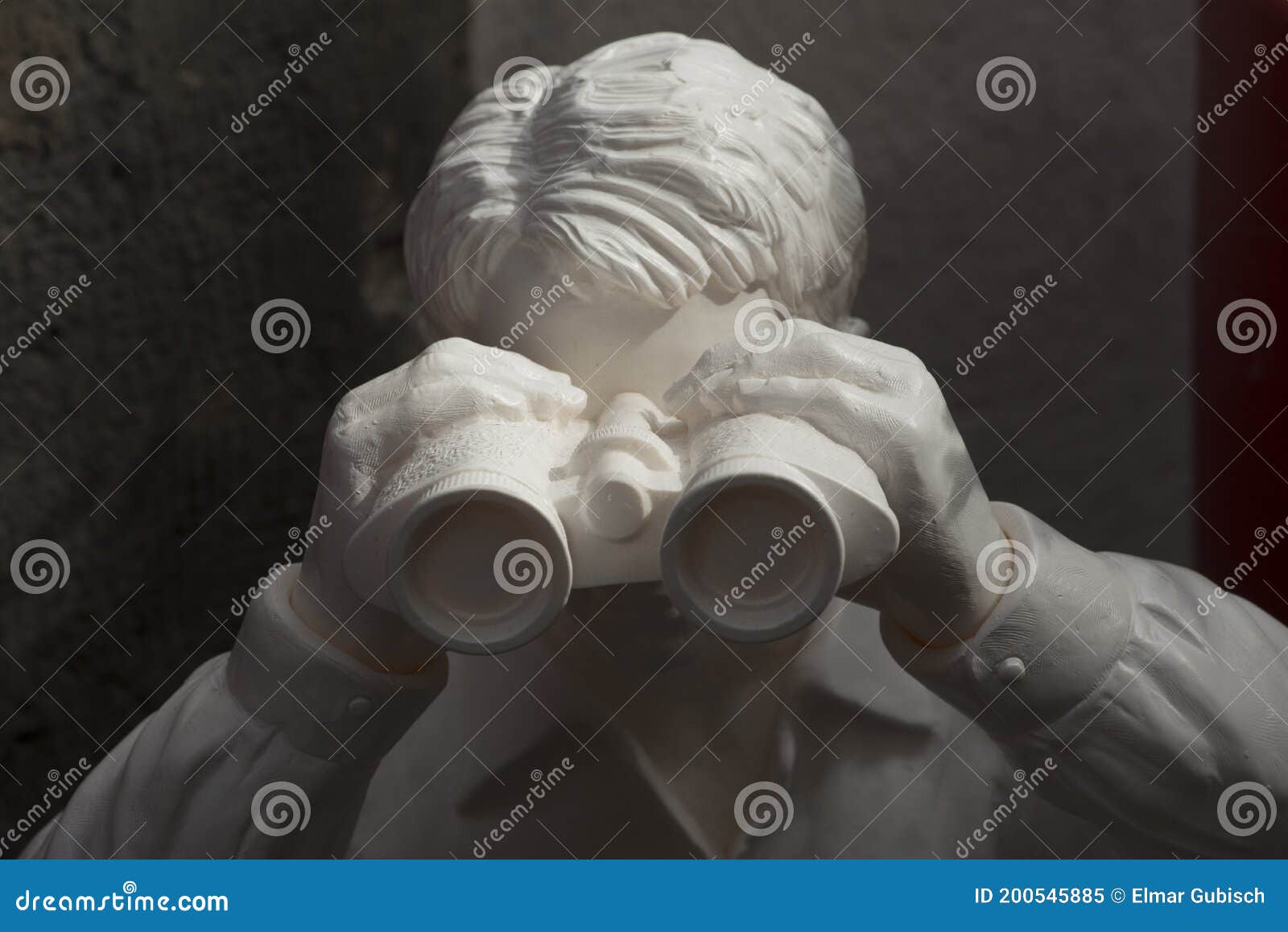 A Person Looking through Binoculars Stock Image - Image of organ ...