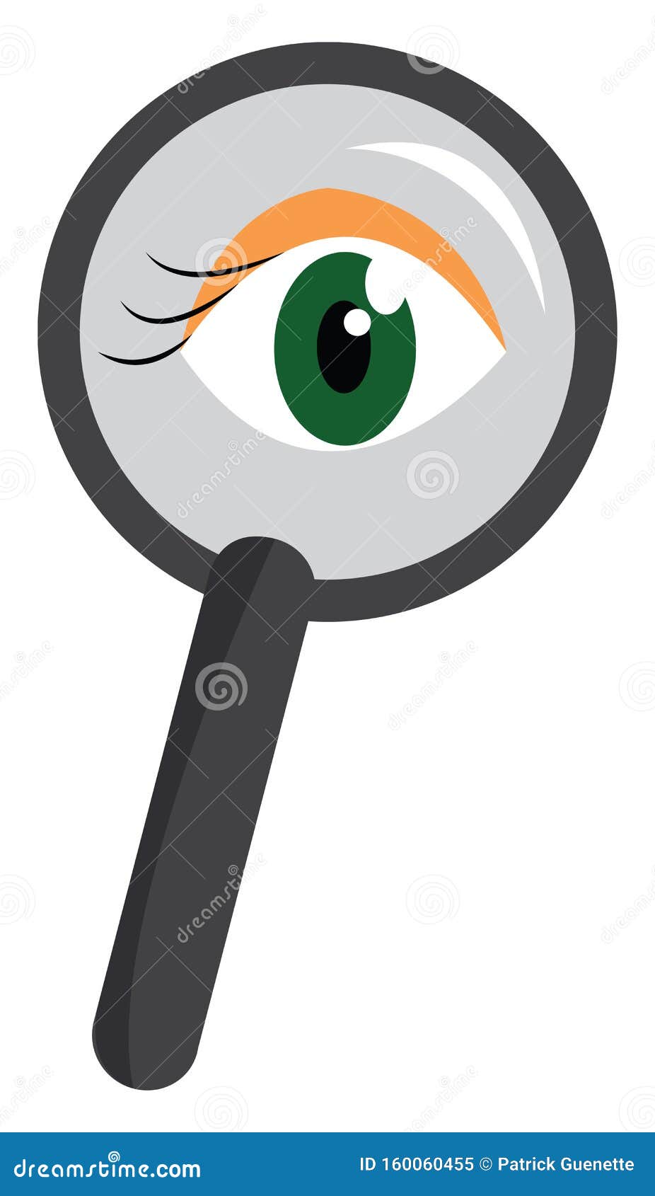 A Person Looking through the Glass To Increase Visibility and Amplify ...